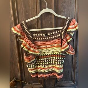 Rails | Tops | Nwt Rails Anna Tropical Crochet Top Xl | Poshmark